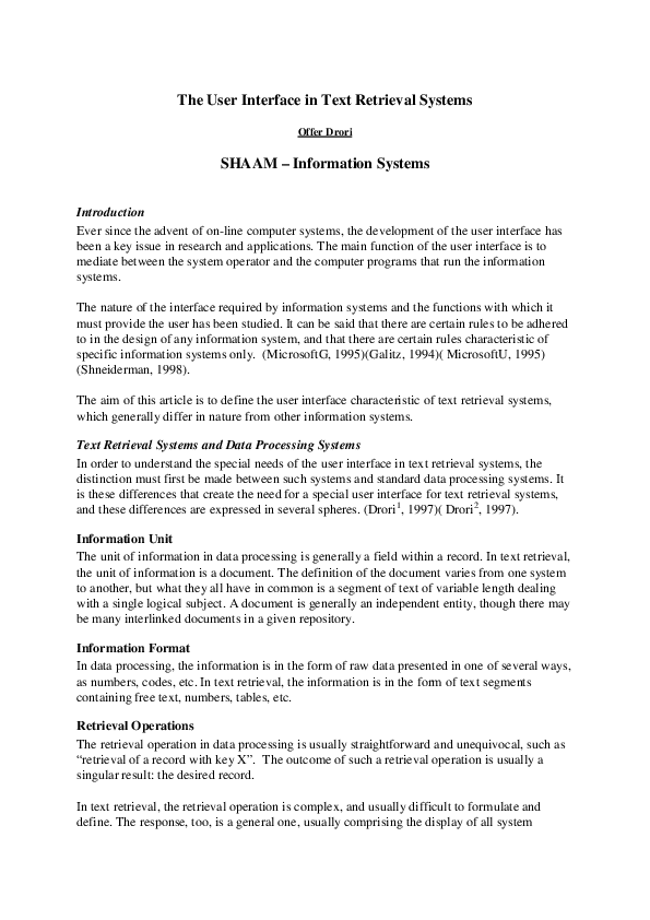 (PDF) (31) The User Interface in Text Retrieval Systems