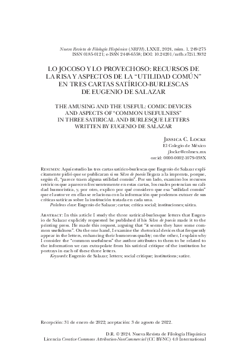 (PDF) Lo jocoso y lo provechoso: recursos de la risa y aspectos de la ...