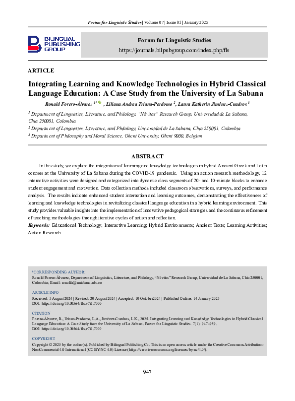(PDF) Integrating Learning and Knowledge Technologies in Hybrid ...