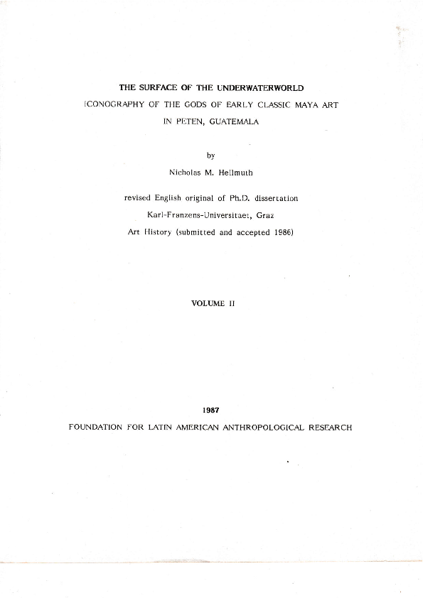 (PDF) THE SURFACE OF THE UNDER WORLD ICONOGRAPHY OF THE GODS OF EARLY ...