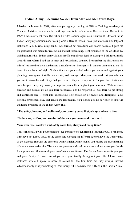 (PDF) Becoming Solider from Men and Men from Boys