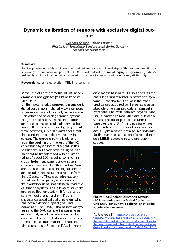 (PDF) D1.4 Dynamic Calibration of Sensors with Exclusive Digital Output