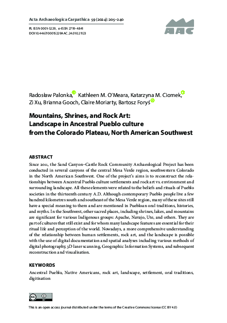 (PDF) Mountains, Shrines, and Rock Art: Landscape in Ancestral Pueblo ...