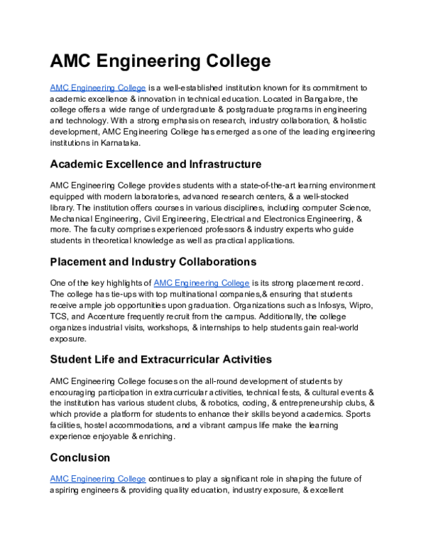 (PDF) AMC Engineering College