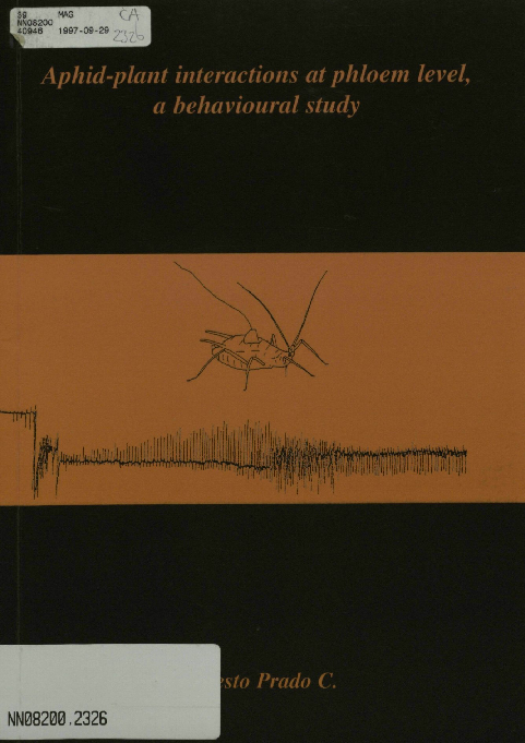 (PDF) Aphid-plant interactions at phloem level, a behavioural study