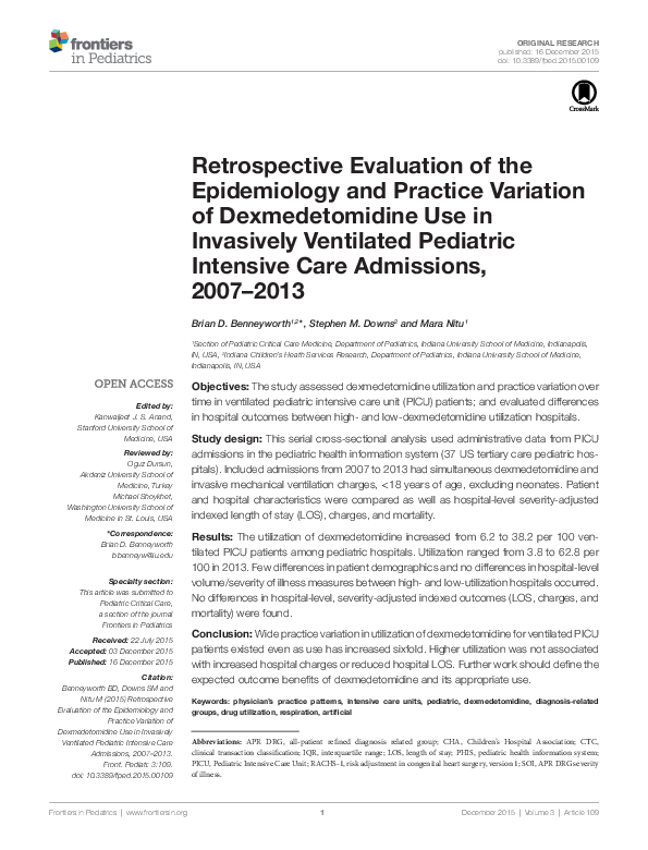 (PDF) Retrospective Evaluation of the Epidemiology and Practice ...
