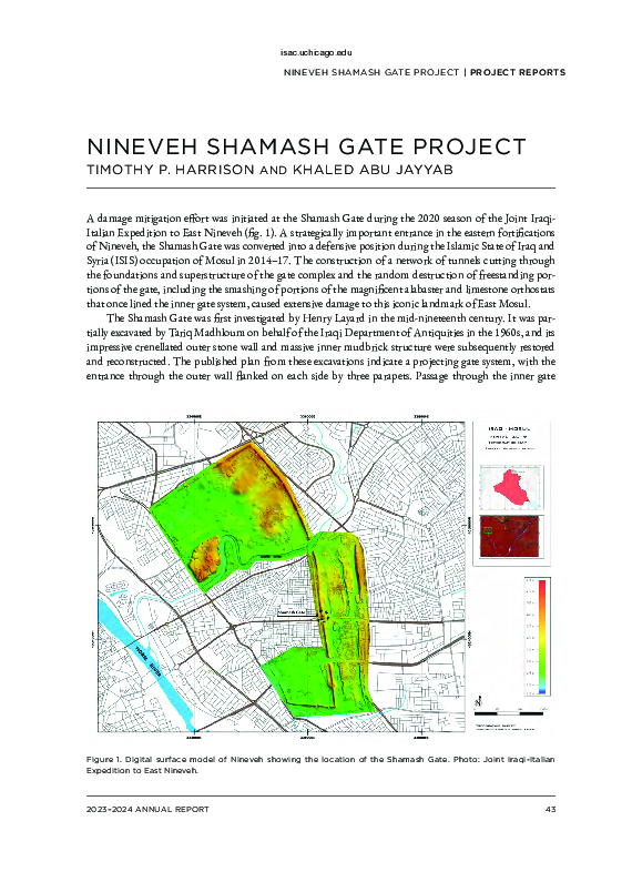 (PDF) NINEVEH SHAMASH GATE PROJECT