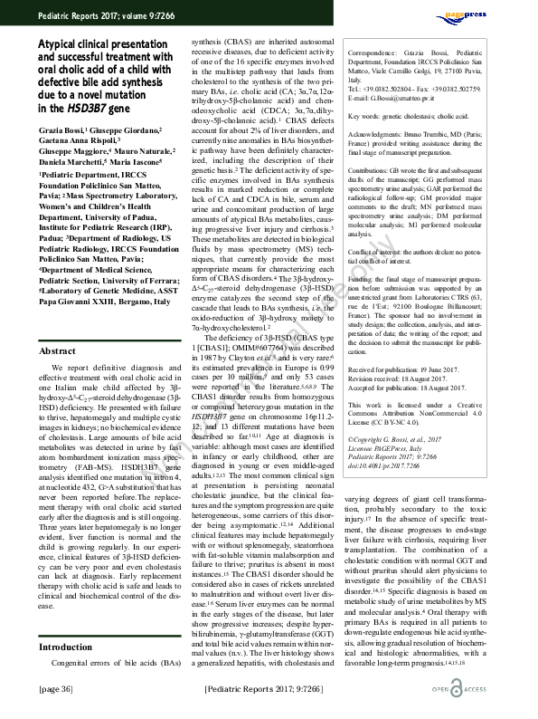(PDF) Atypical Clinical Presentation and Successful Treatment With Oral ...