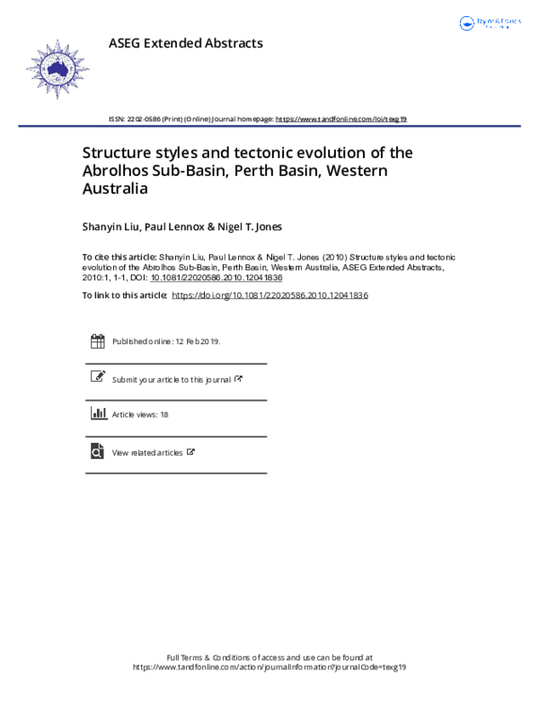 (PDF) Structure styles and tectonic evolution of the Abrolhos Sub-Basin ...