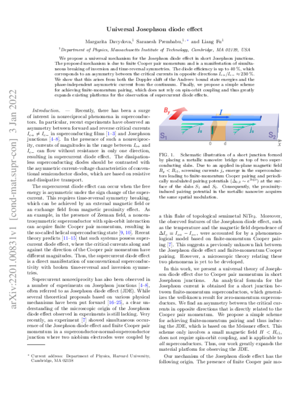 (PDF) Universal Josephson diode effect