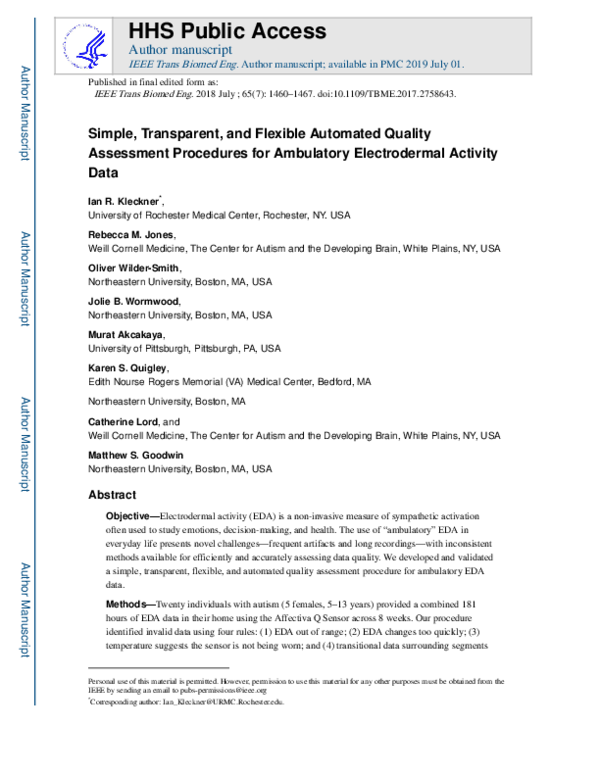 (PDF) Simple, Transparent, and Flexible Automated Quality Assessment ...