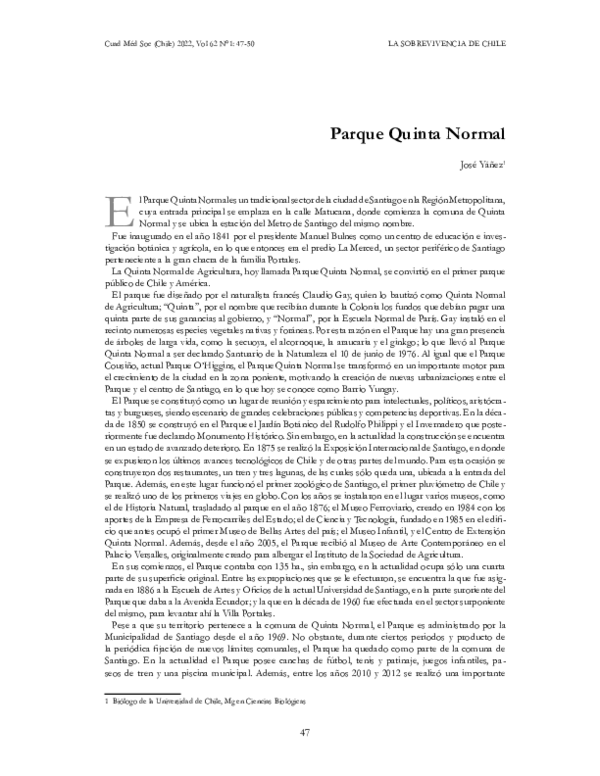 (PDF) Parque Quinta Normal