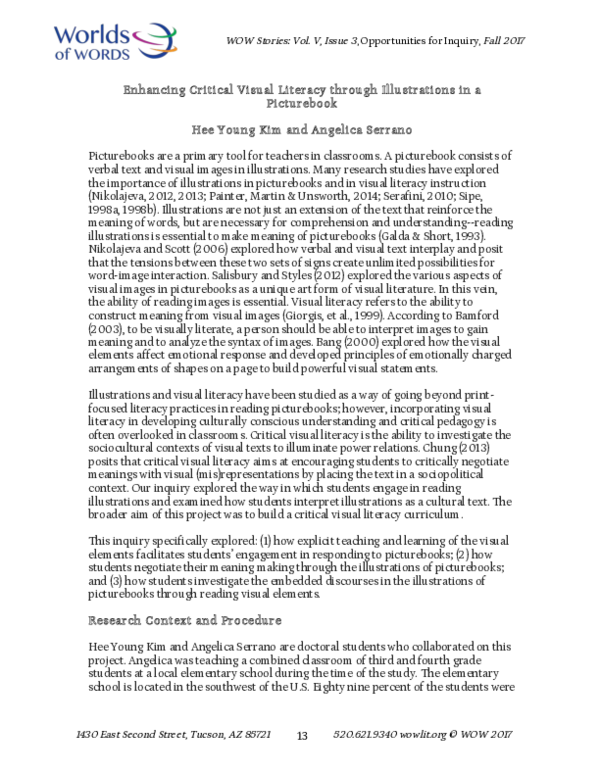 (PDF) Enhancing Critical Visual Literacy through Illustrations in a ...