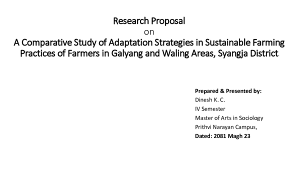 (PDF) Research Proposal on A Comparative Study of Adaptation Strategies in Sustainable Farming ...