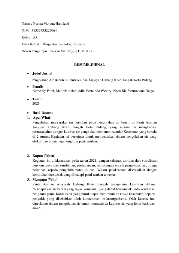 (PDF) Tugas Resume Jurnal Mata Kuliah Pengantar Teknologi Informasi ...