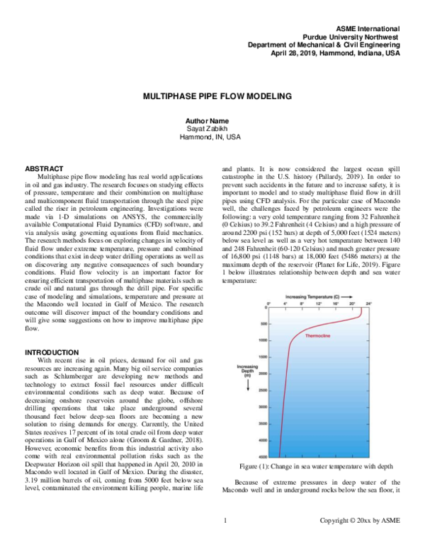 (PDF) MULTIPHASE PIPE FLOW MODELING