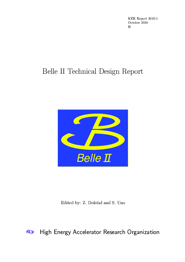 (PDF) Belle II Technical Design Report