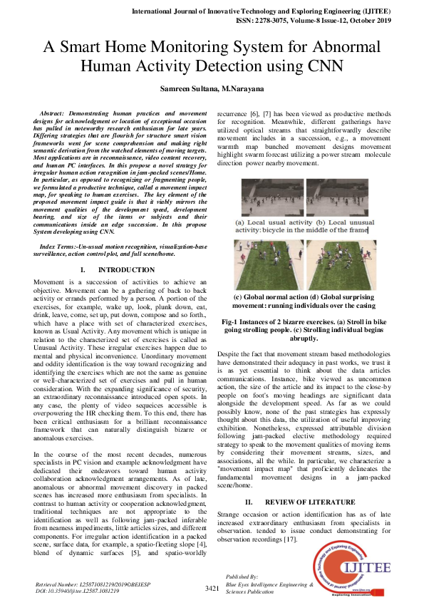 (PDF) A Smart Home Monitoring System for Abnormal Human Activity ...
