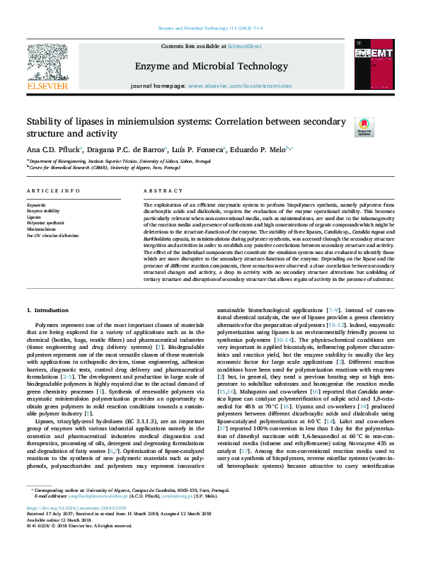 (PDF) Enzyme and Microbial Technology