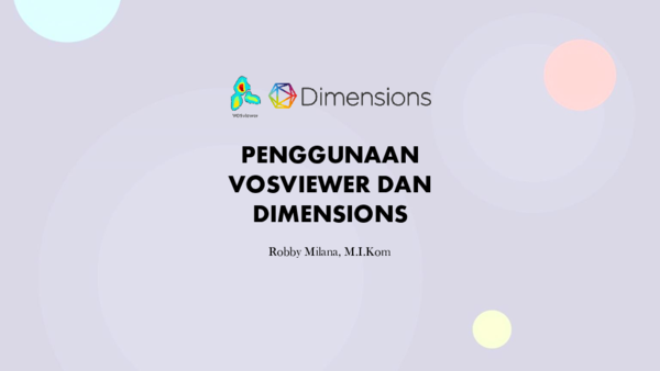(PDF) Penggunaan VosViewer dan Dimensions