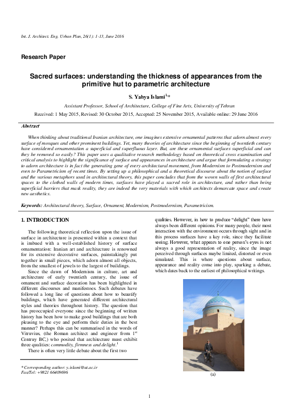 (PDF) Understanding the thickness of appearances from the primitive hut ...