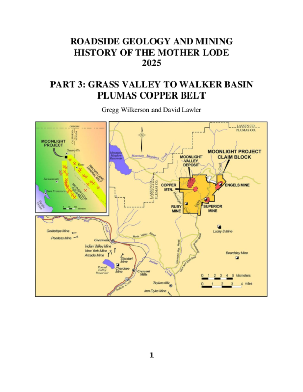 (PDF) MOTHER LODE III: ROADSIDE GEOLOGY AND MINING HISTORY: GRASS ...