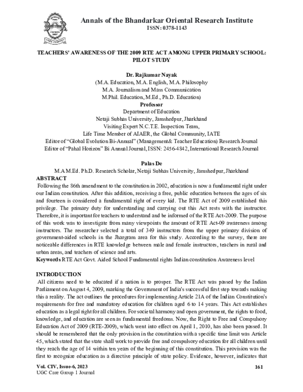 (PDF) Annals of the Bhandarkar Oriental Research Institute