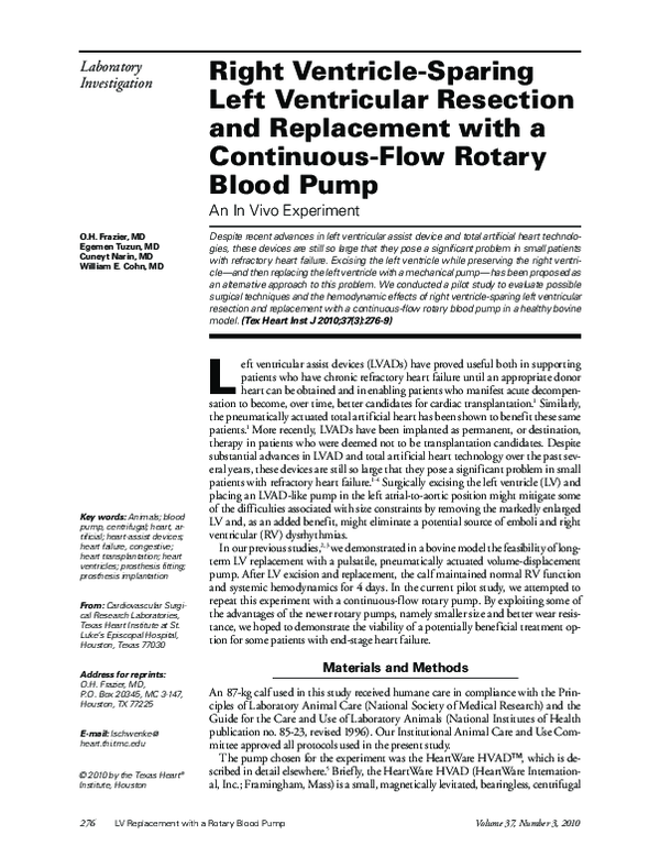 (PDF) Right ventricle-sparing left ventricular resection and ...