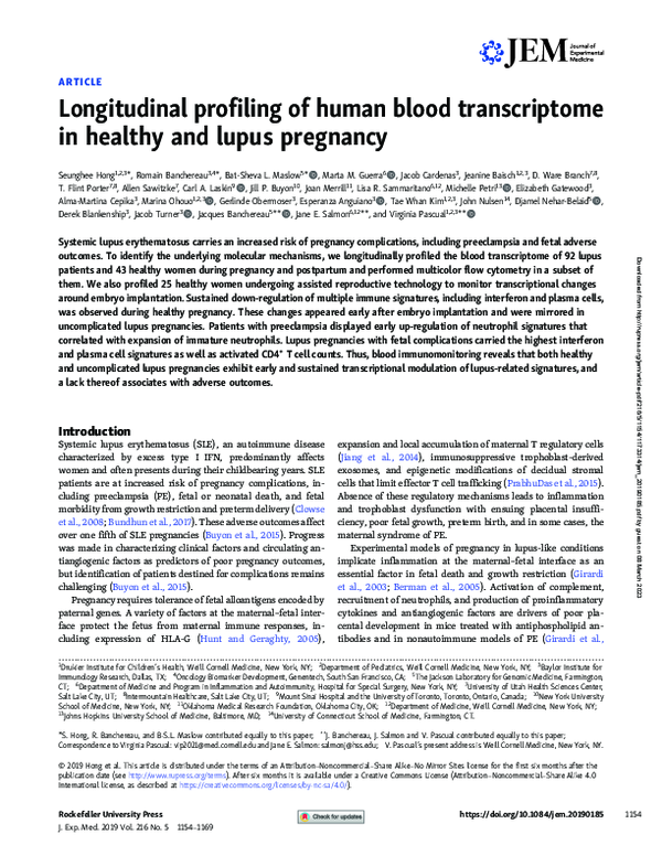 (PDF) Longitudinal profiling of human blood transcriptome in healthy ...