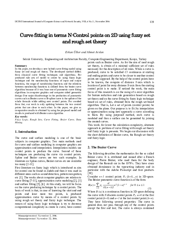 (PDF) Curve fitting in terms N-Control points on 2D using fuzzy set and ...