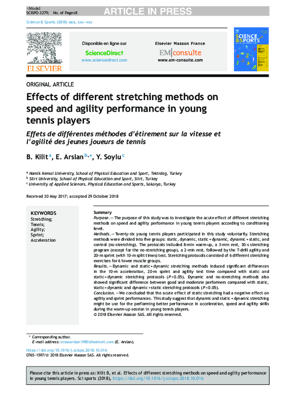 (PDF) Effects of Different Stretching Methods on Speed, Jump ...