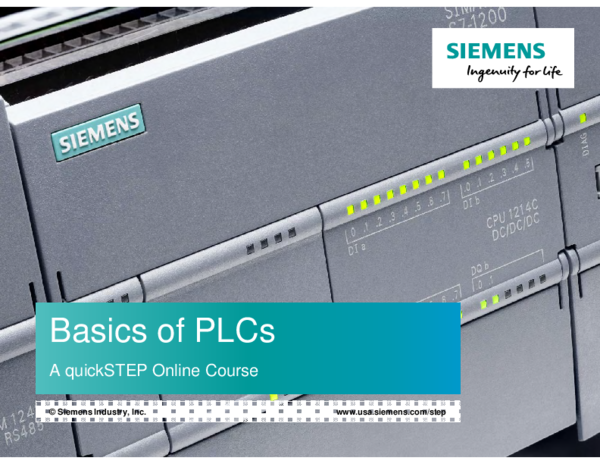 (PDF) Basics of PLCs