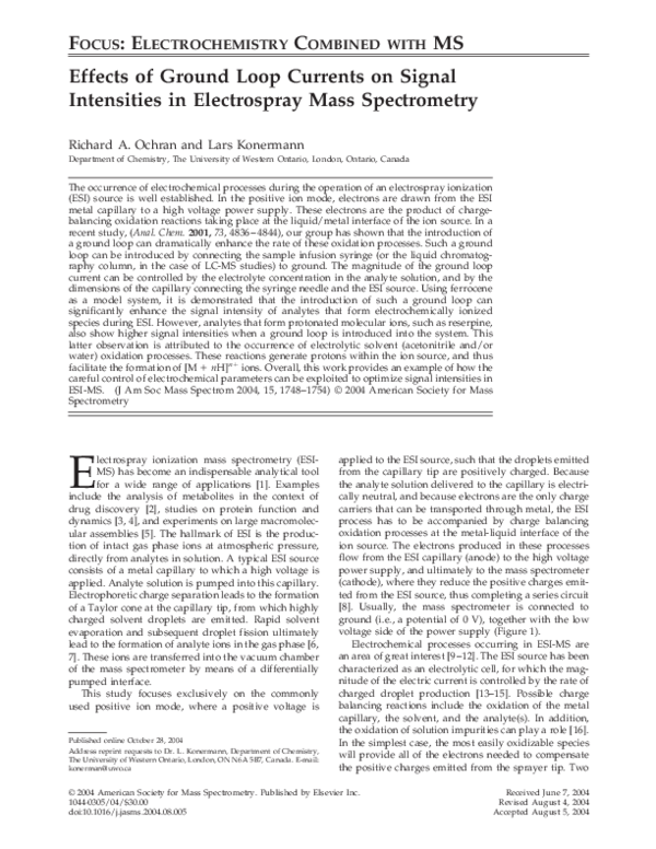 (PDF) Effects of ground loop currents on signal intensities in ...