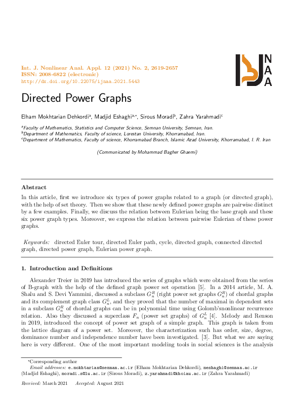 (PDF) Directed Power Graphs