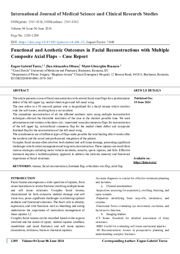 (PDF) Functional and Aesthetic Outcomes in Facial Reconstructions with ...