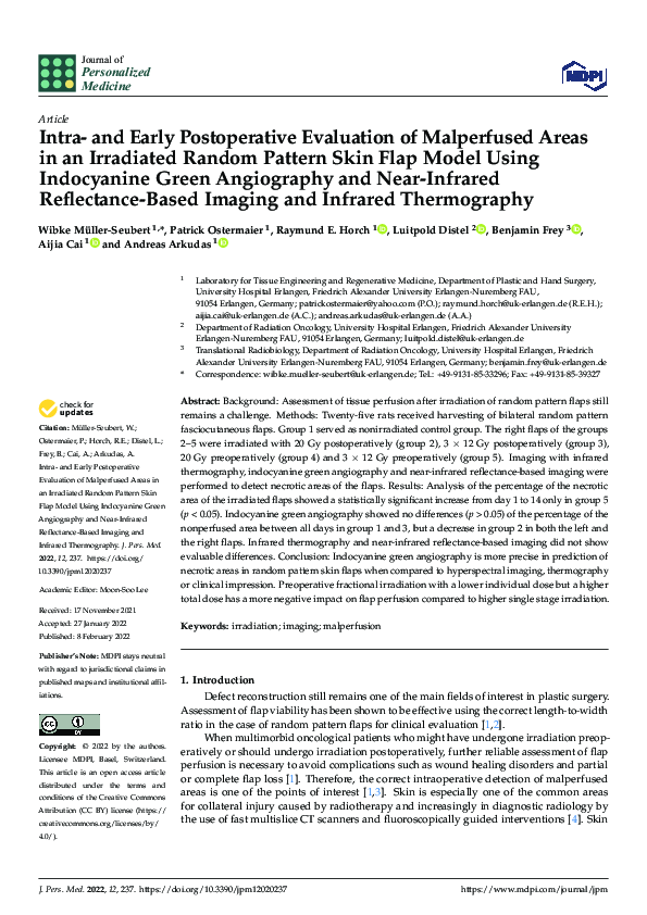(PDF) Intra- and Early Postoperative Evaluation of Malperfused Areas in ...