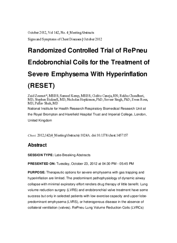 (PDF) Randomized Controlled Trial of RePneu Endobronchial Coils for the ...