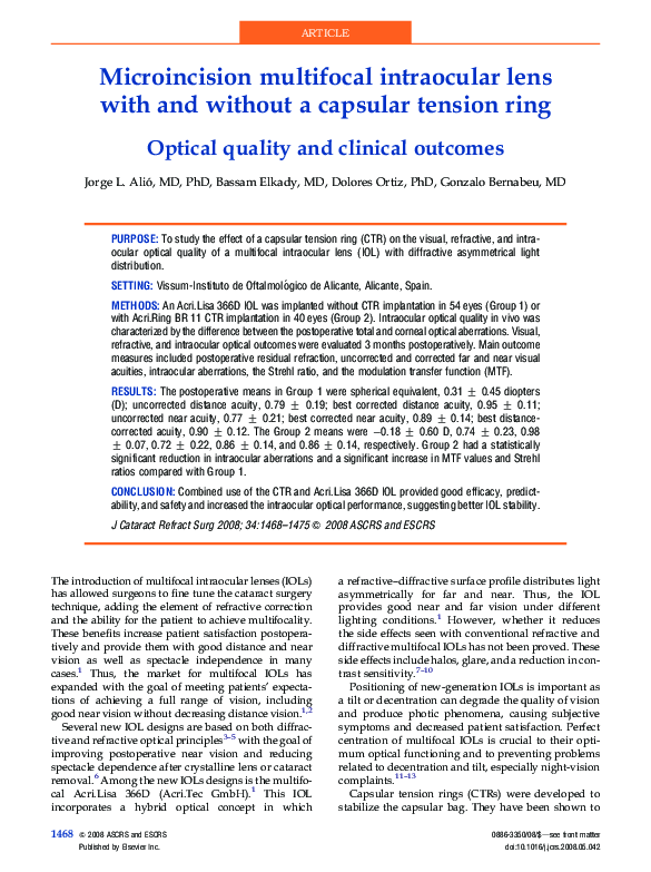 (PDF) Microincision multifocal intraocular lens with and without a ...