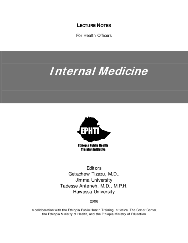 (PDF) Handbook of internal medicine