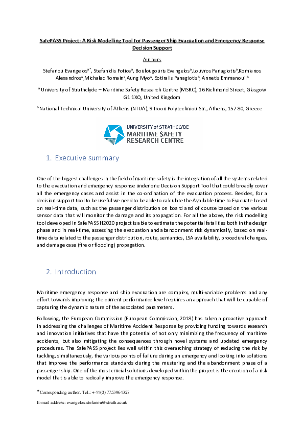 (PDF) SafePASS Project's Whitepaper : A Risk Modelling Tool for ...