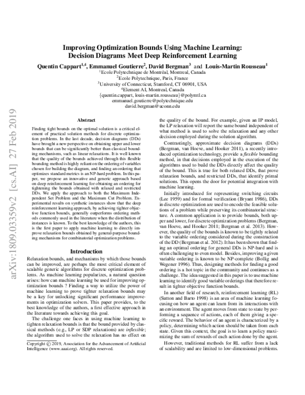 (PDF) Improving Optimization Bounds using Machine Learning: Decision ...