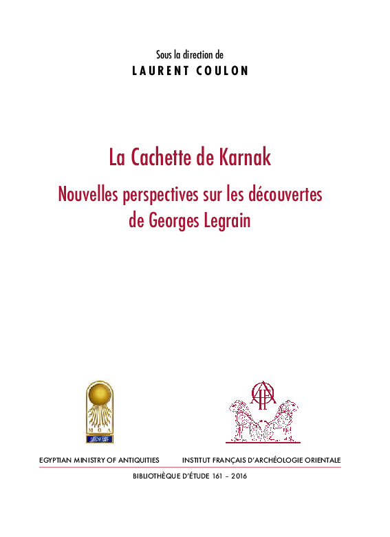 (PDF) A Heliopolitan in the temple of Amun at Karnak in the reign of ...