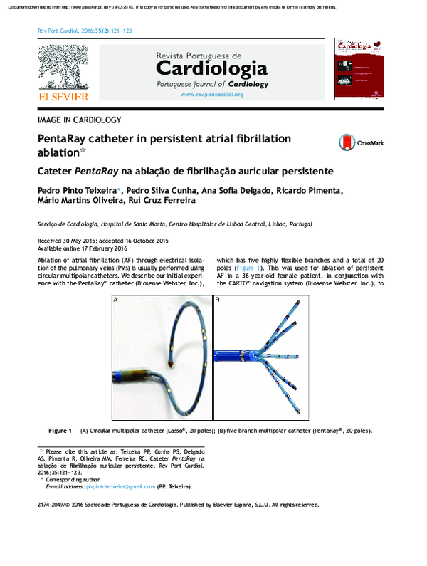 (PDF) Cateter PentaRay na ablação de fibrilhação auricular persistente