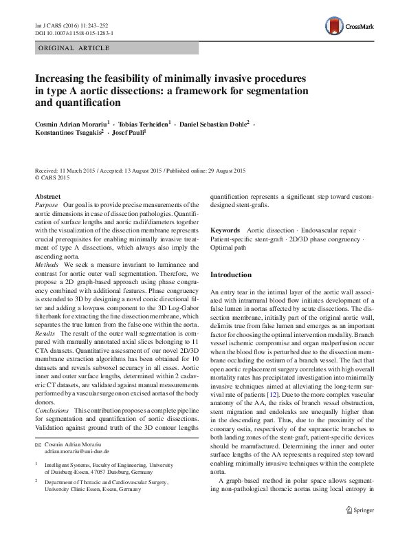 (PDF) Increasing the feasibility of minimally invasive procedures in type A aortic dissections ...