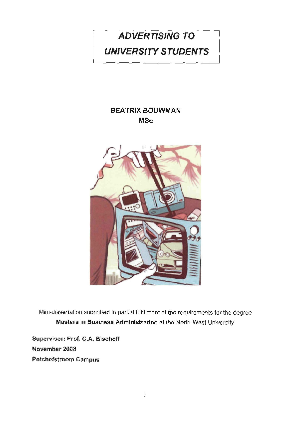 (PDF) Advertising to university students