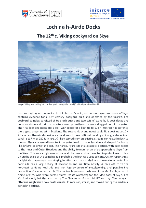 (PDF) Loch na h-Airde Viking Dockyard - 1100 Reconstruction