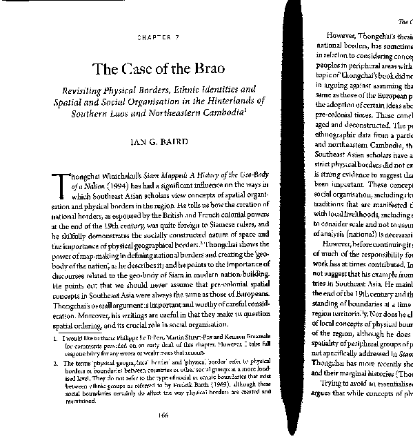 (PDF) The Case of the Brao Revisiting Physical Borders, Ethnic ...