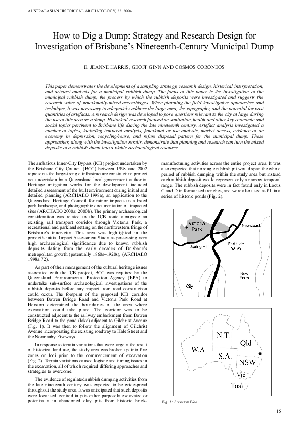 (PDF) How to dig a dump: Strategy and research design for investigation ...