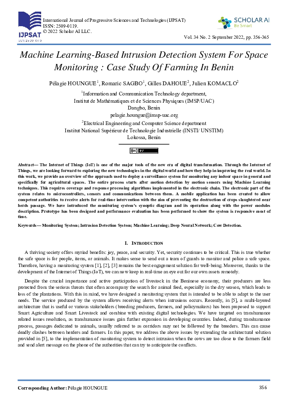Pdf Machine Learning Based Intrusion Detection System For Space 5120