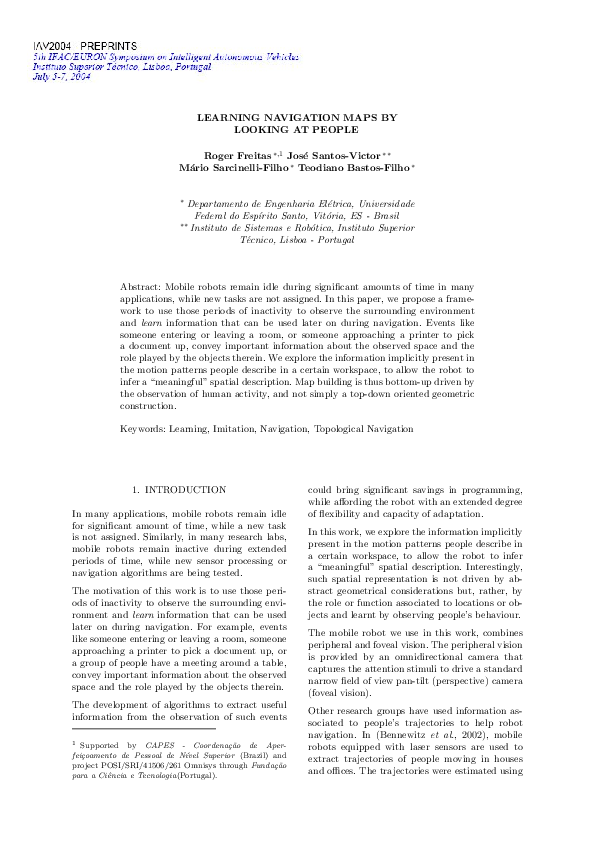 (PDF) Learning navigation maps by looking at people